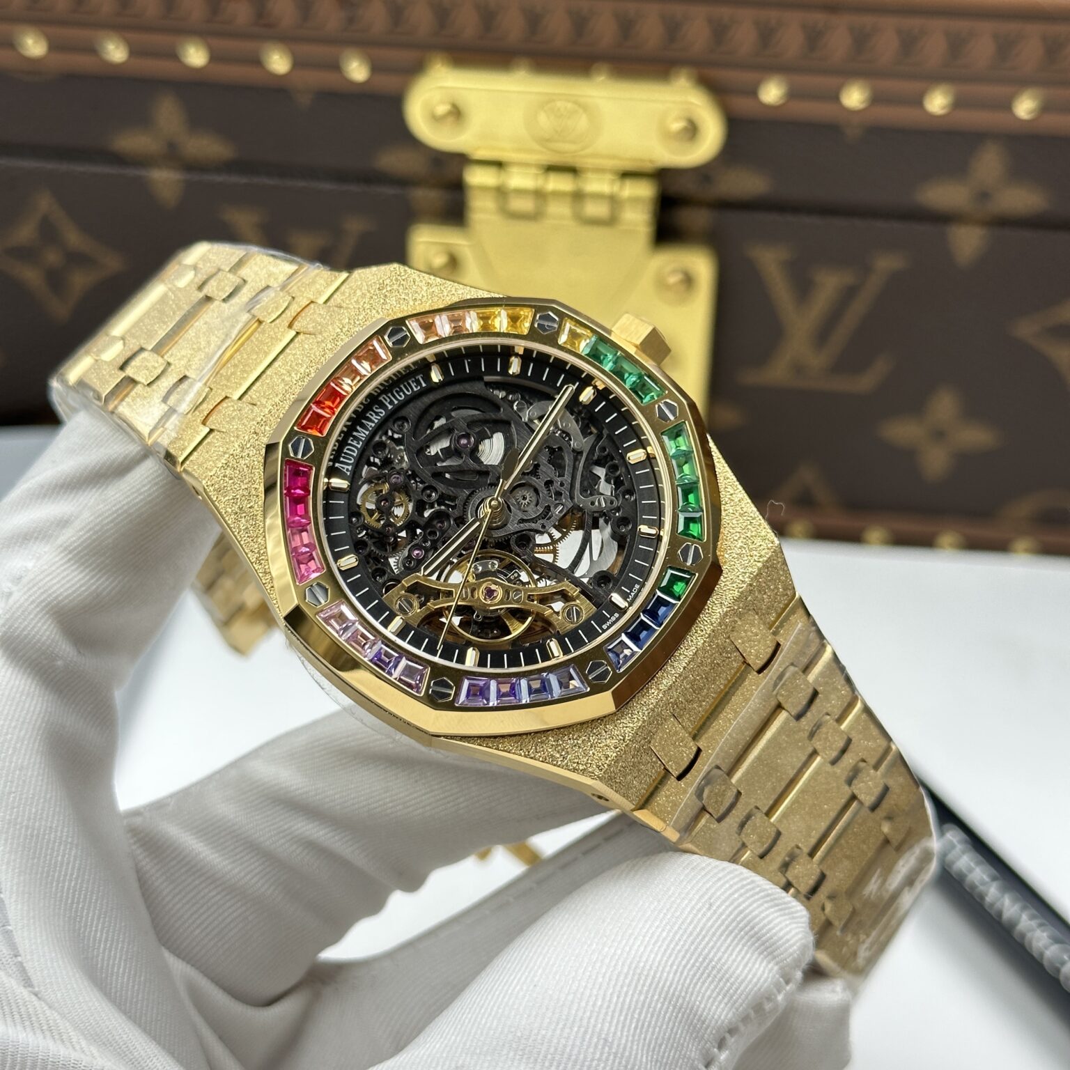 Audemars Piguet Royal Oak Frosted Gold Double Balance Wheel Openworked ...