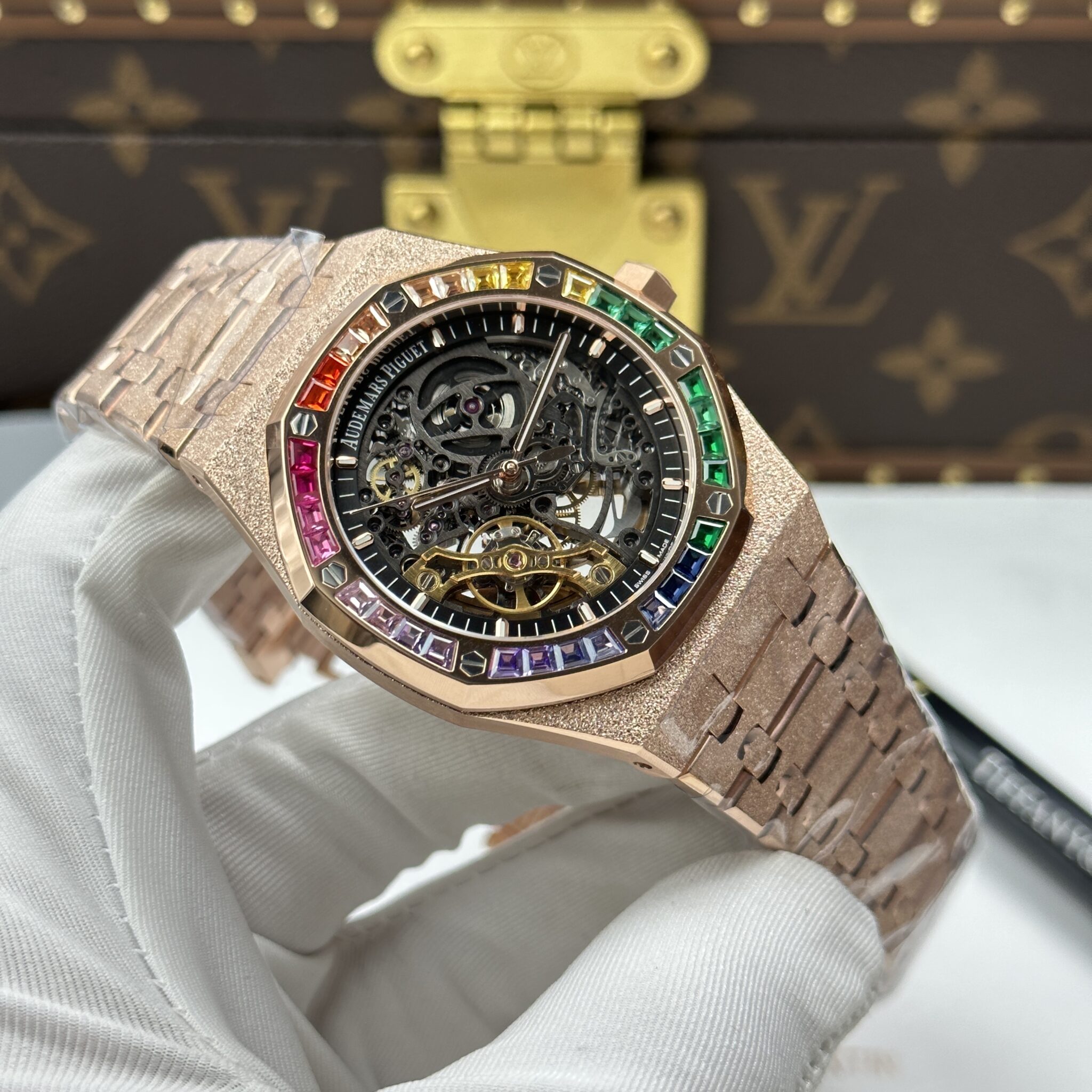 Đồng Hồ Audemars Piguet Royal Oak Frosted Gold Double Balance Wheel ...